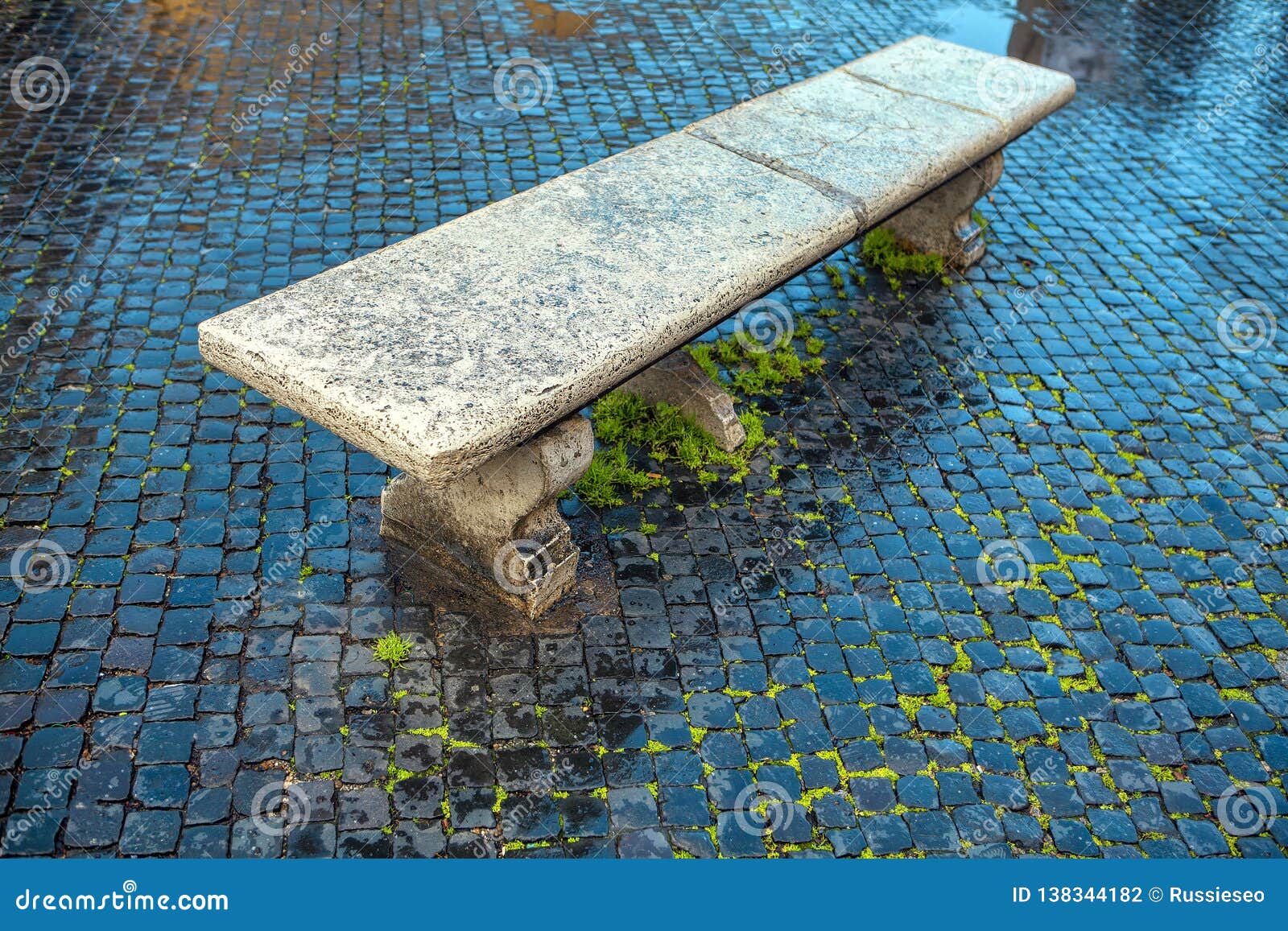 Ancient stone bench stock photo. Image of outdoor, details - 138344182