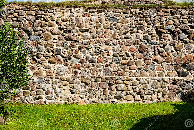 Ancient stone brick wall stock photo. Image of country - 81402904
