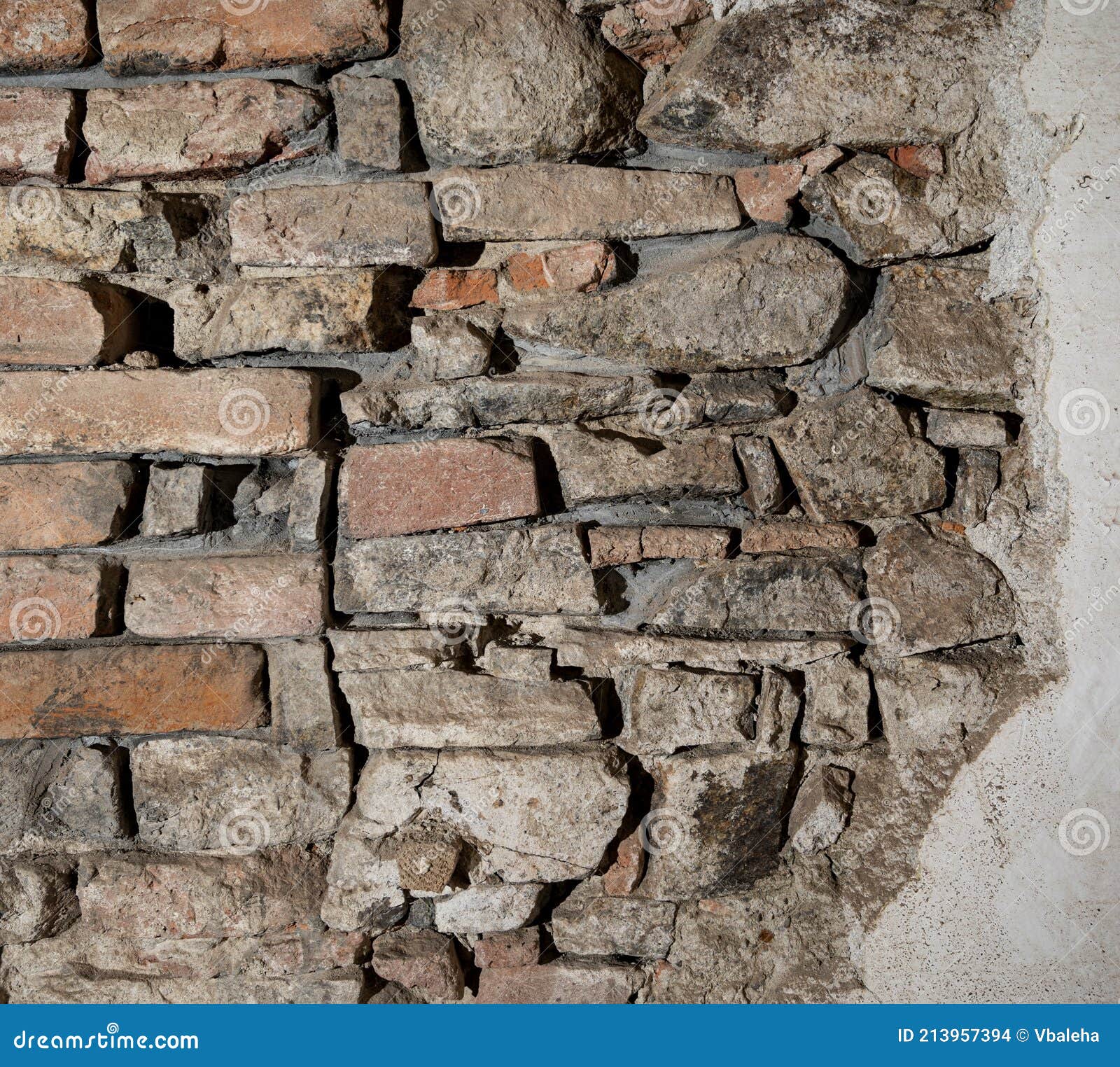 Ancient stone brick wall stock photo. Image of background - 213957394