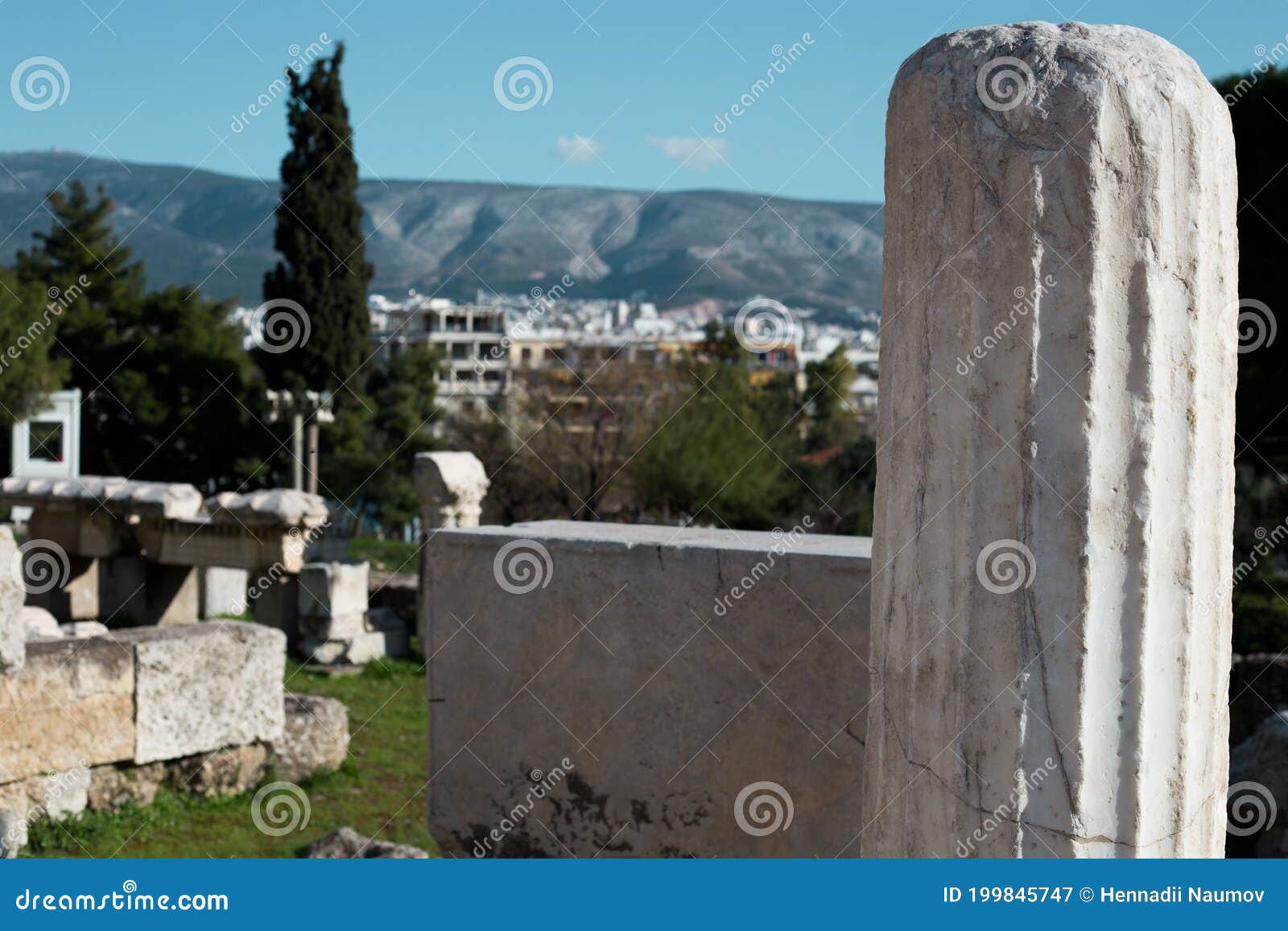 Ancient Stone Building on the Acropolis of Athens in Greece Stock Image ...