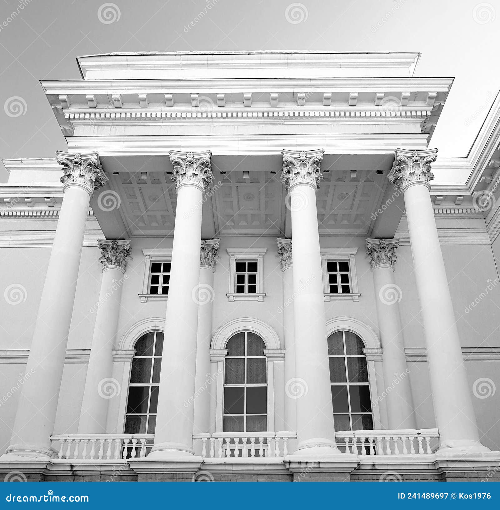 Ancient Stone Palace with Columns Stock Image - Image of cross, chapel ...