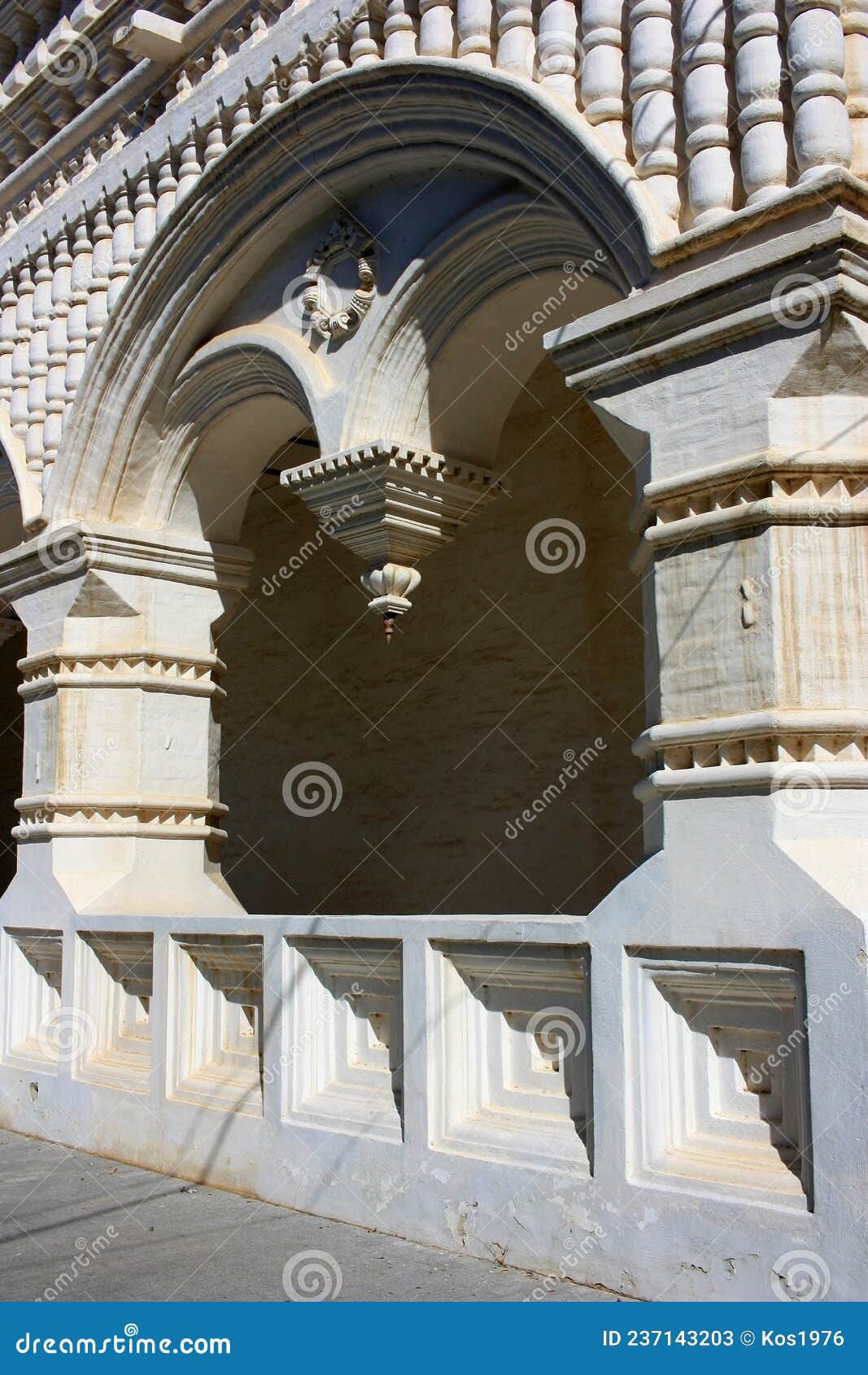 Ancient Stone Building with Columns Stock Image - Image of astrakhan ...