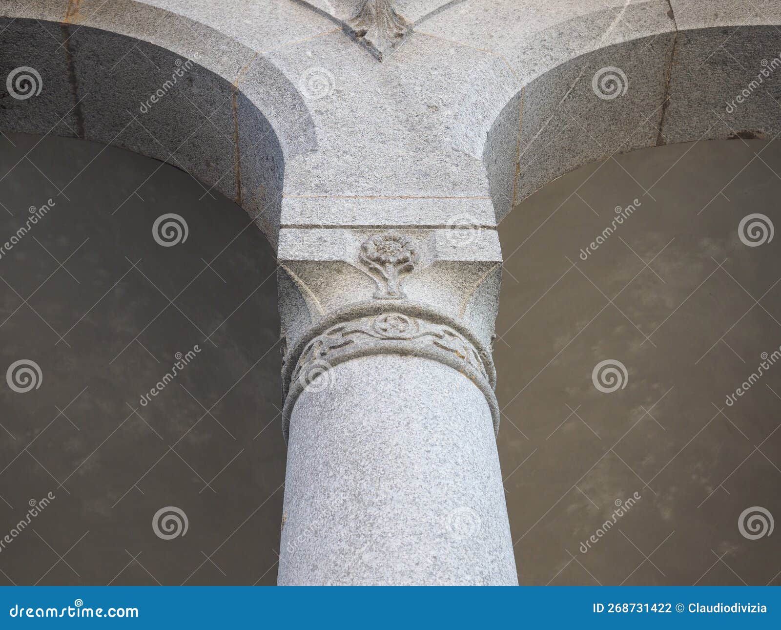 Ancient stone capital stock photo. Image of arch, architectural - 268731422