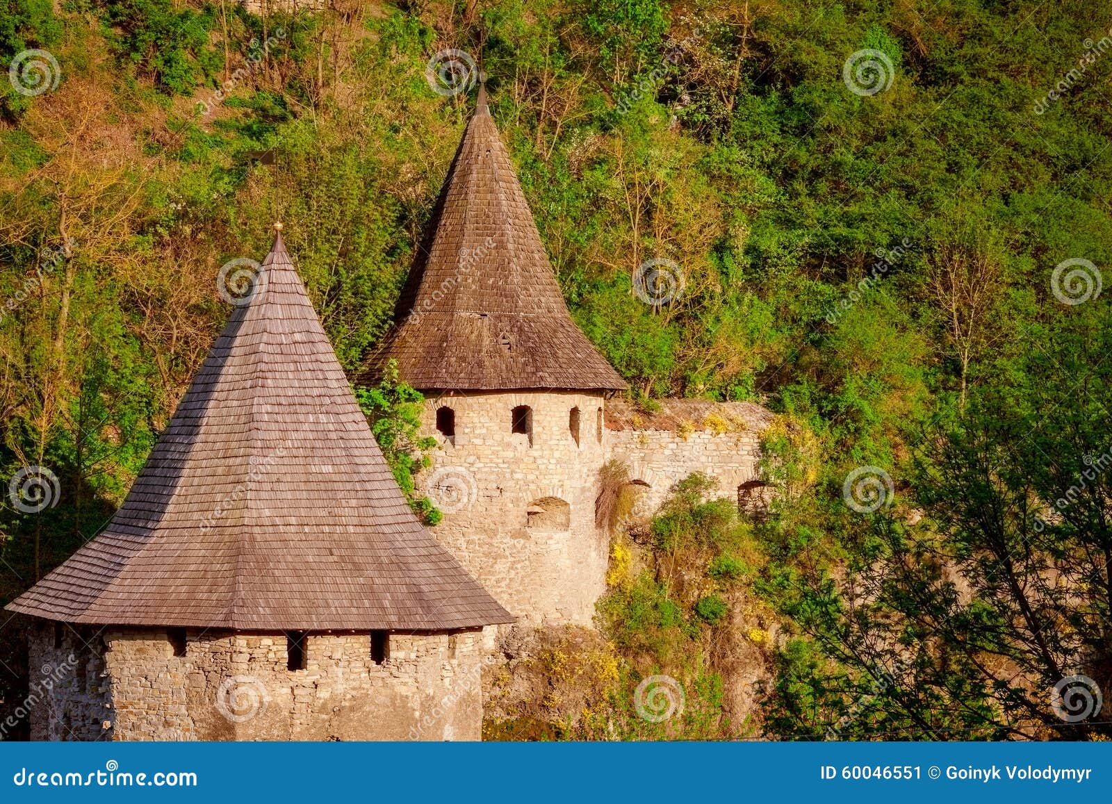 Ancient stone castle stock image. Image of landscape - 60046551