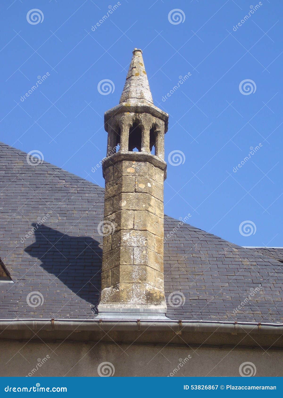 Ancient stone chimney stock image. Image of stone, architecture - 53826867