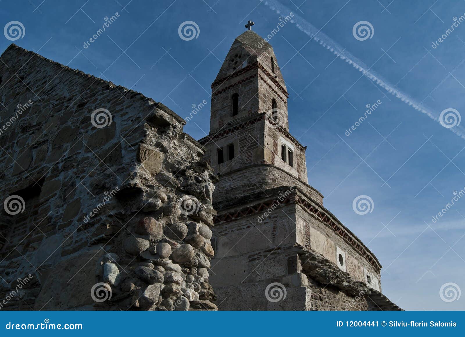 Ancient stone church stock image. Image of densus, architecture - 12004441