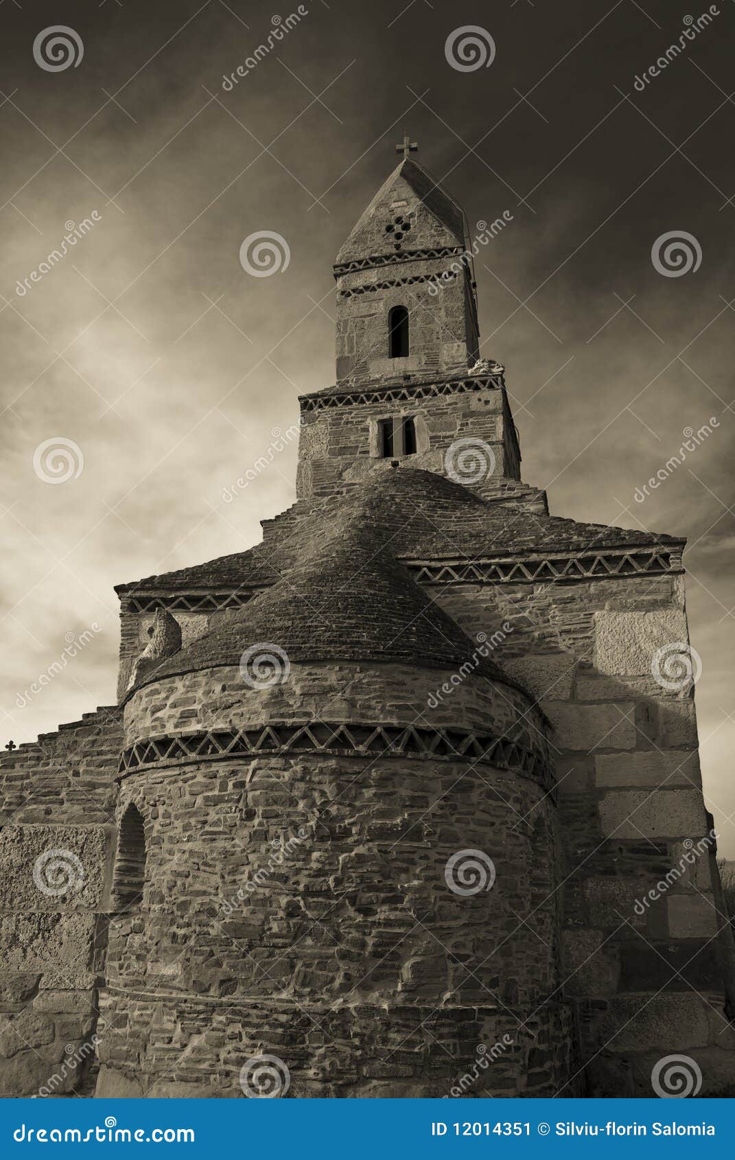 Ancient Stone Church in Romania Stock Image - Image of architecture ...