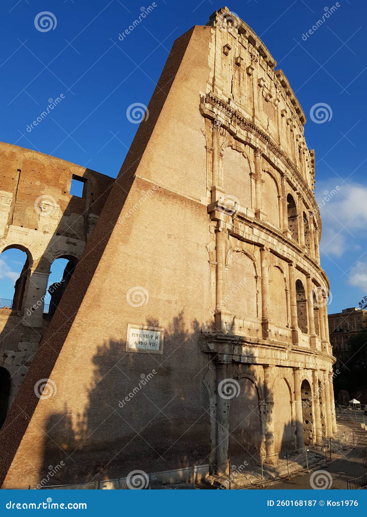 Ancient Stone Colosseum in Rome Stock Image - Image of mary, landmark ...