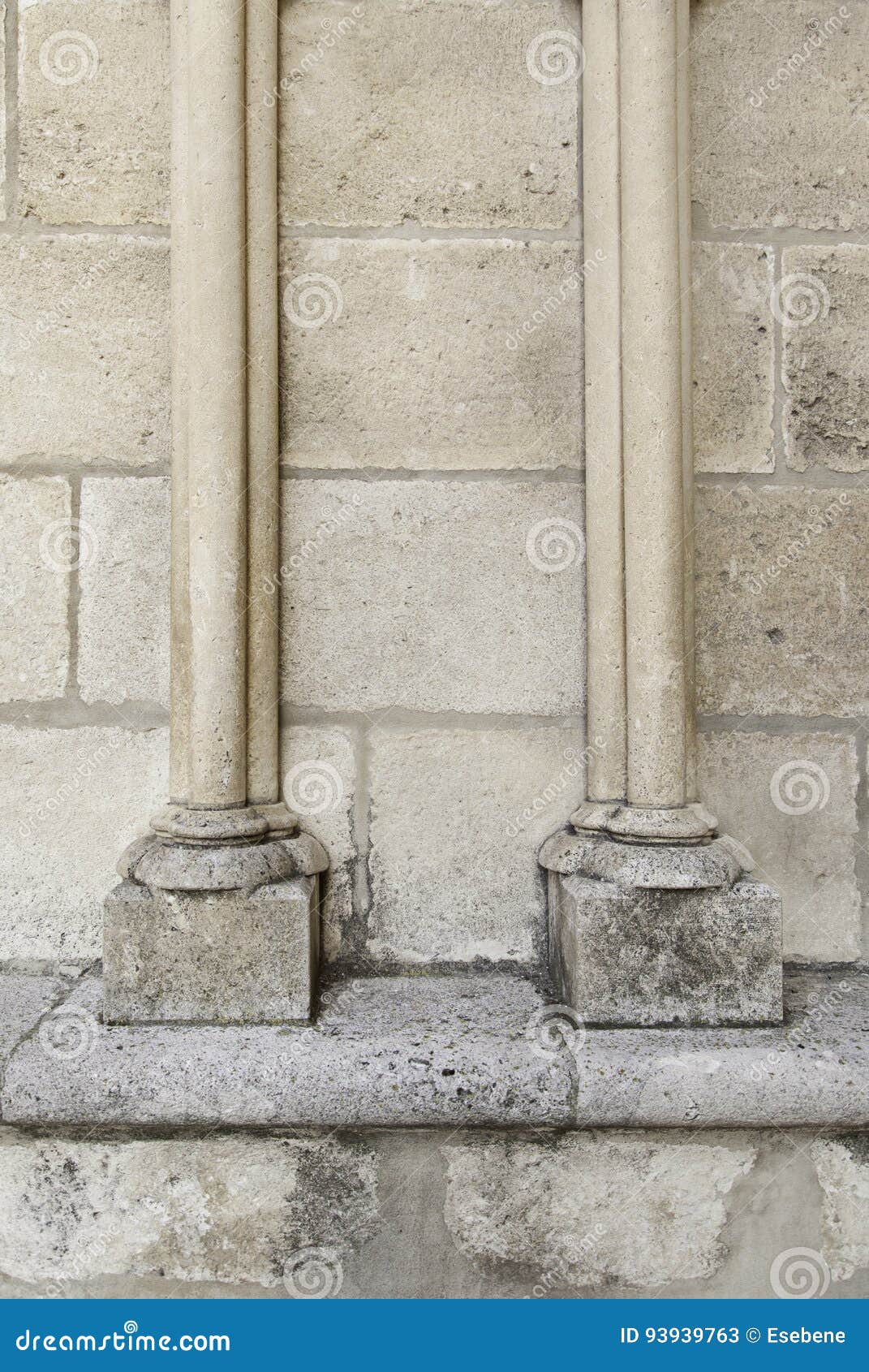 Ancient stone columns stock image. Image of hungary, design - 93939763