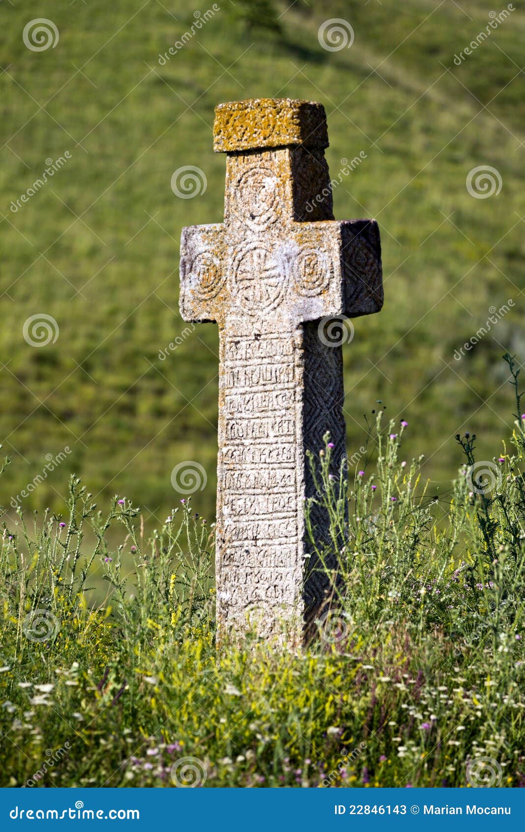 Ancient stone cross stock image. Image of monument, canvas - 22846143