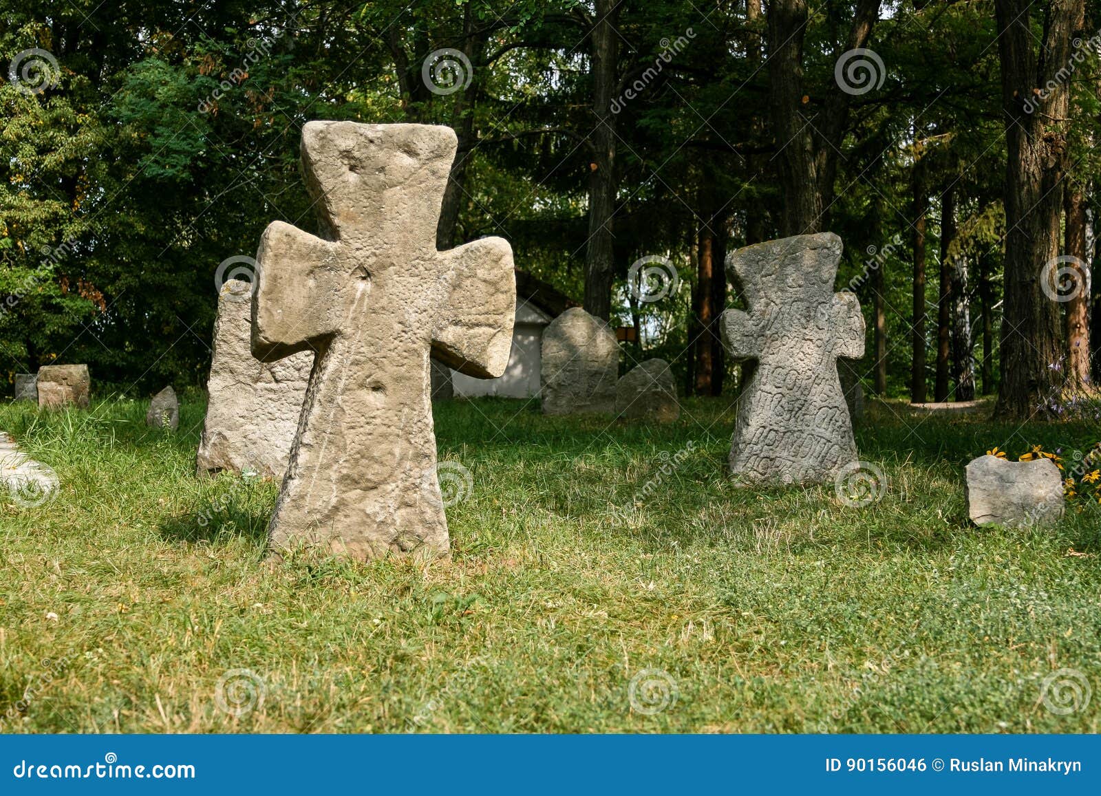 Ancient stone crosses stock photo. Image of architecture - 90156046