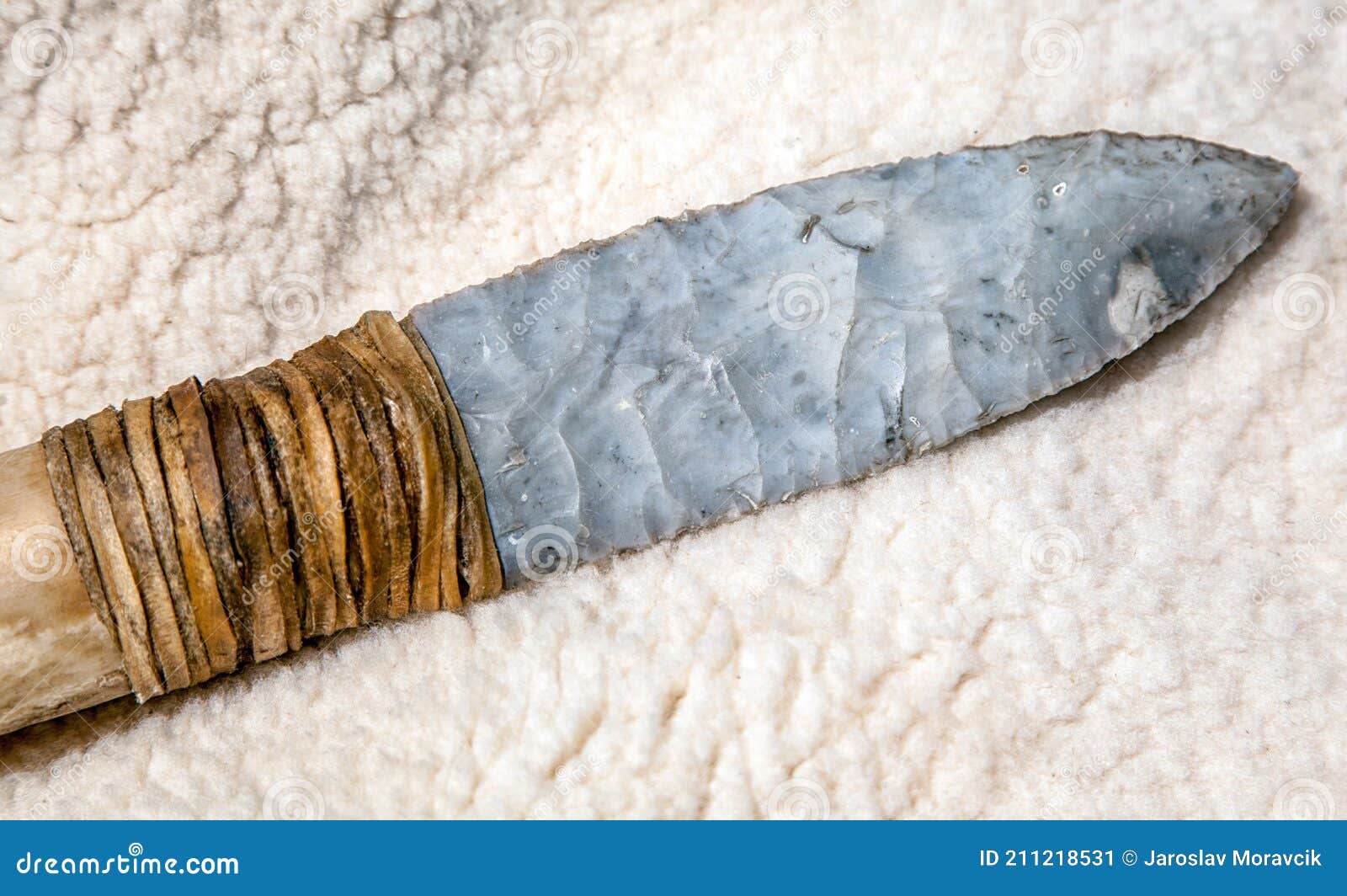 Ancient Stone Dagger. Historical Knife Stock Image - Image of stoneage ...