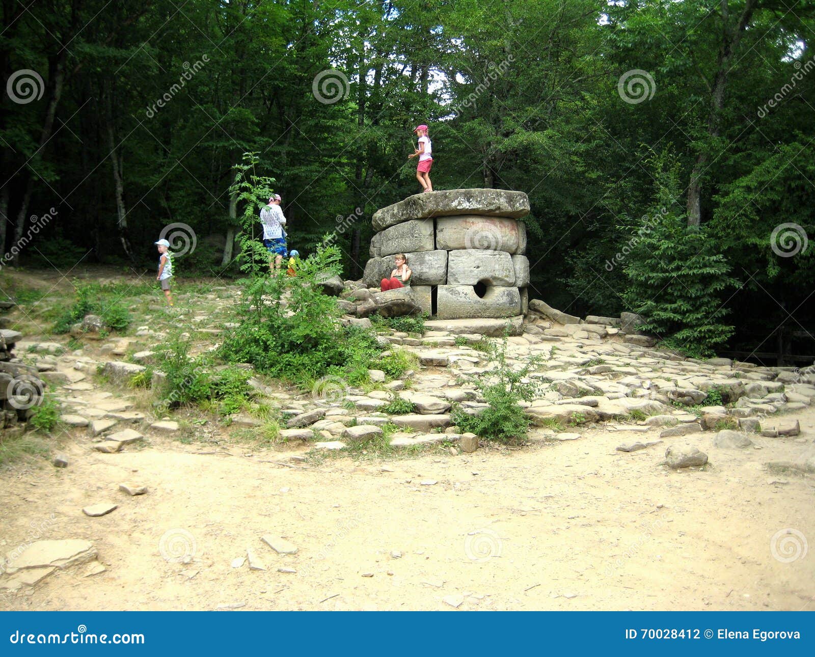 Ancient Stone Dolmen Structure Editorial Photography - Image of ...