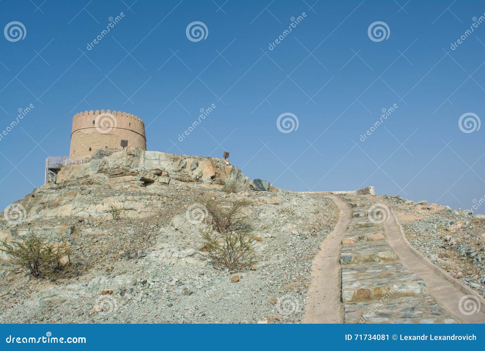 Ancient Stone Fort on the Hill Stock Image - Image of hill, frontier ...