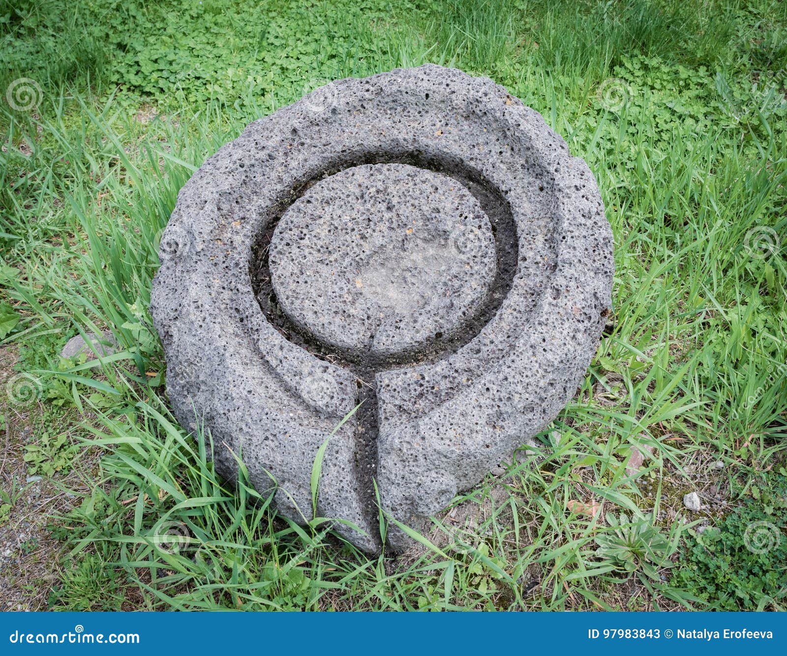 The Ancient Stone Hand Mill Oil Stock Image - Image of peasant, ancient ...