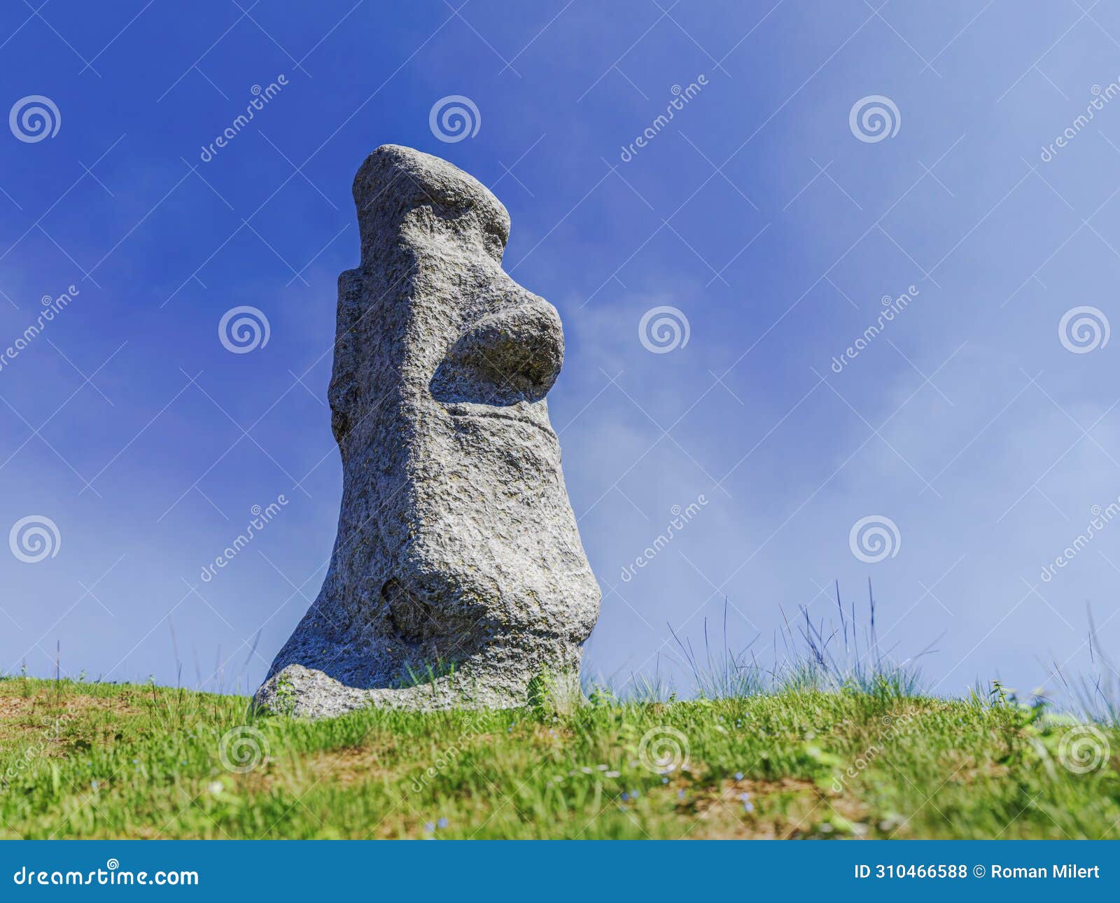 Ancient Stone Head at Easter Island Stock Photo - Image of civilization ...