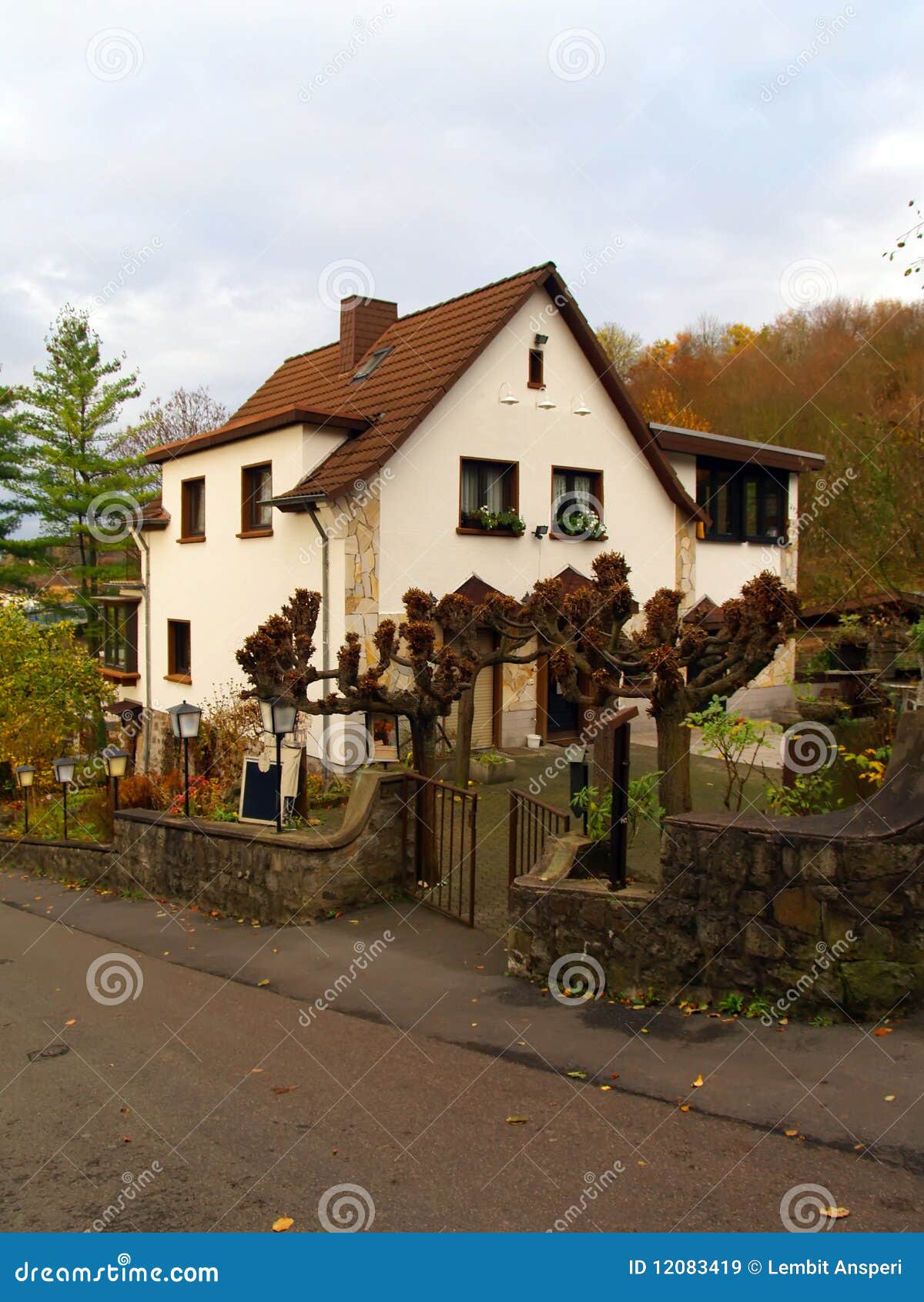 The Ancient Stone House in Germany Stock Image - Image of town, history ...