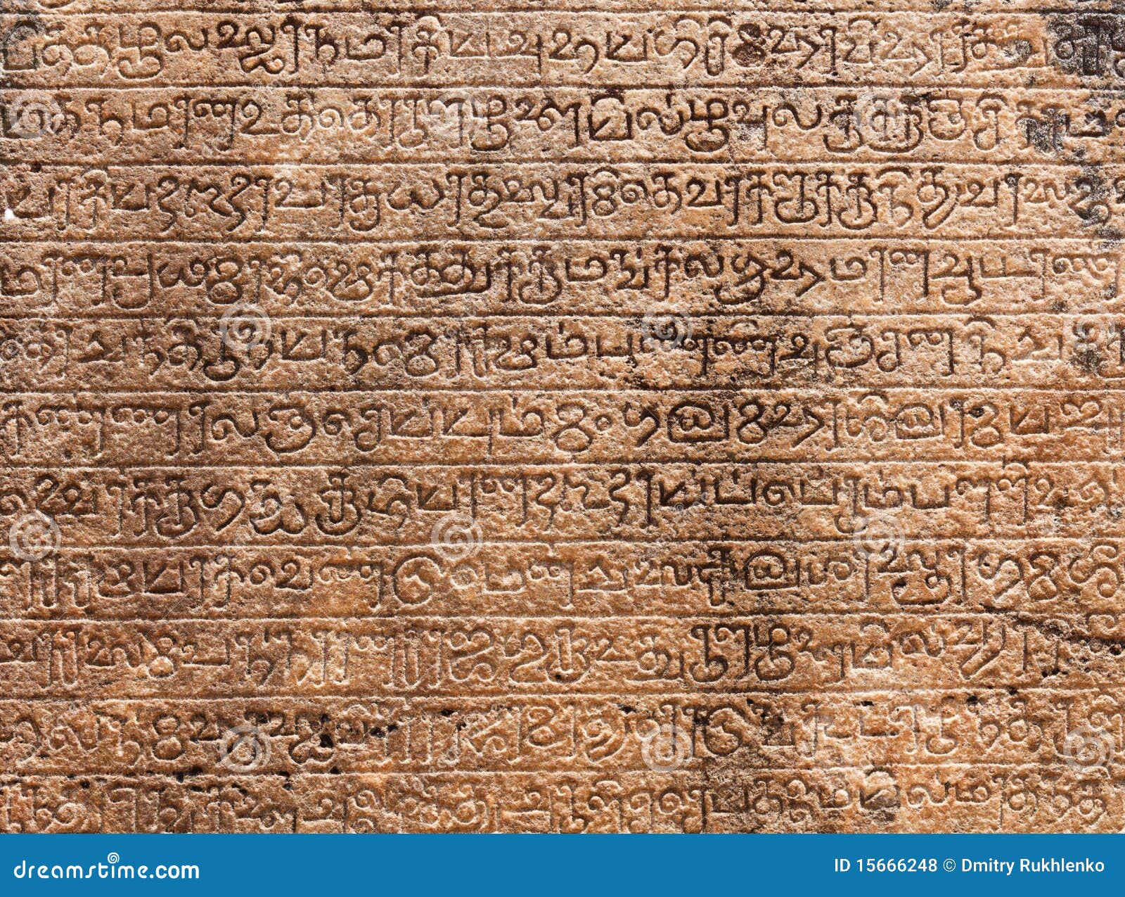 Ancient Stone Inscriptions in Singalese Language T Stock Photo - Image ...