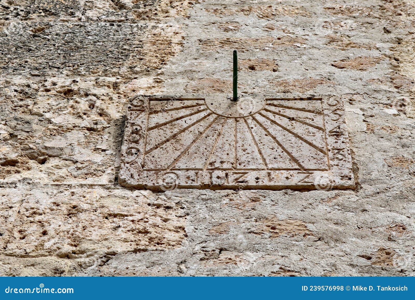 Ancient Stone and Iron Sun Dial Stock Photo - Image of antiquated, iron ...