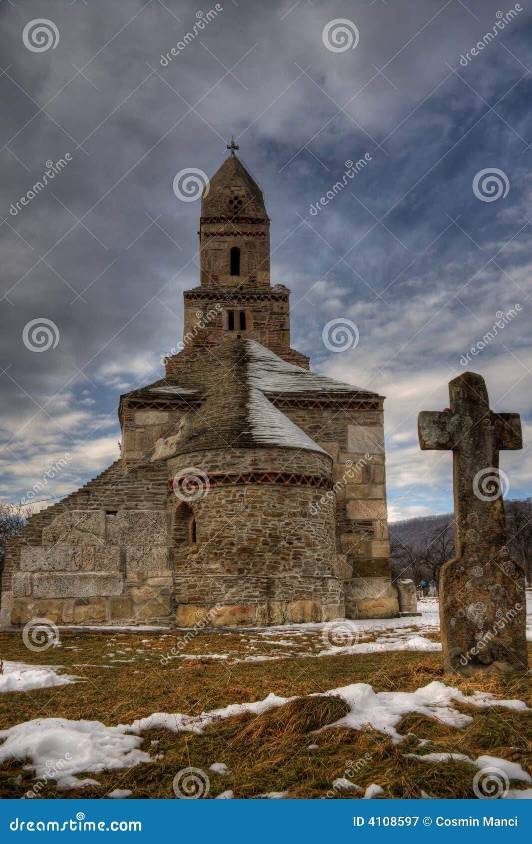 Ancient stone monastery stock image. Image of frigid, religious - 4108597