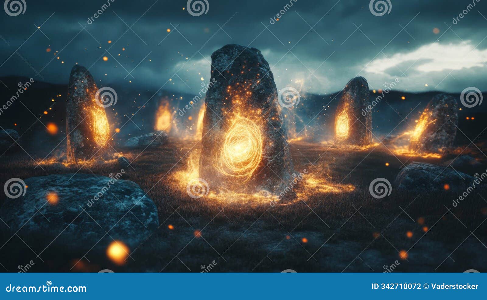 Mystical Fire Royalty-Free Stock Image | CartoonDealer.com #207579256