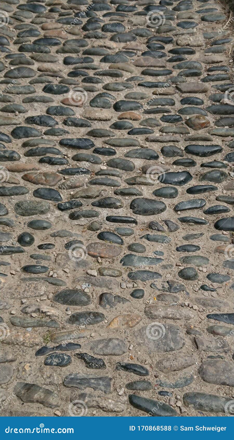 Ancient Stone Pathway with Pebbles Stock Photo - Image of pattern, rock ...