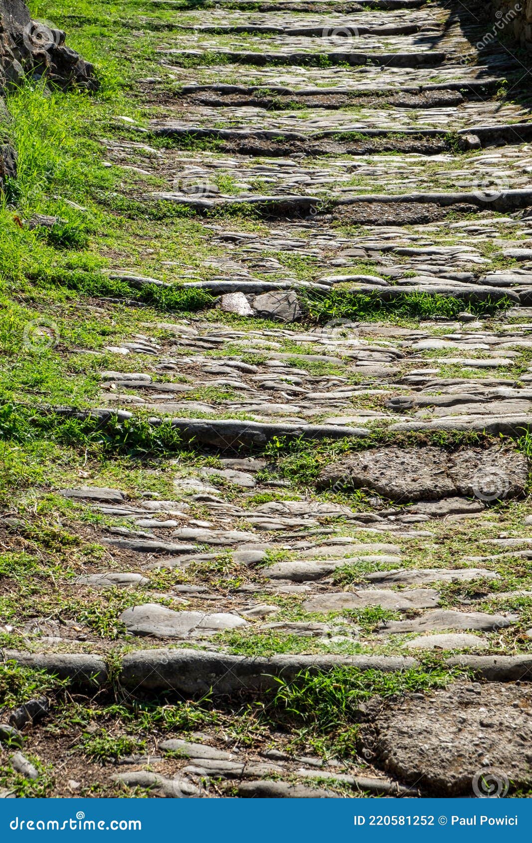 Ancient Stone Pathway Steps Stock Photo - Image of italy, stones: 220581252