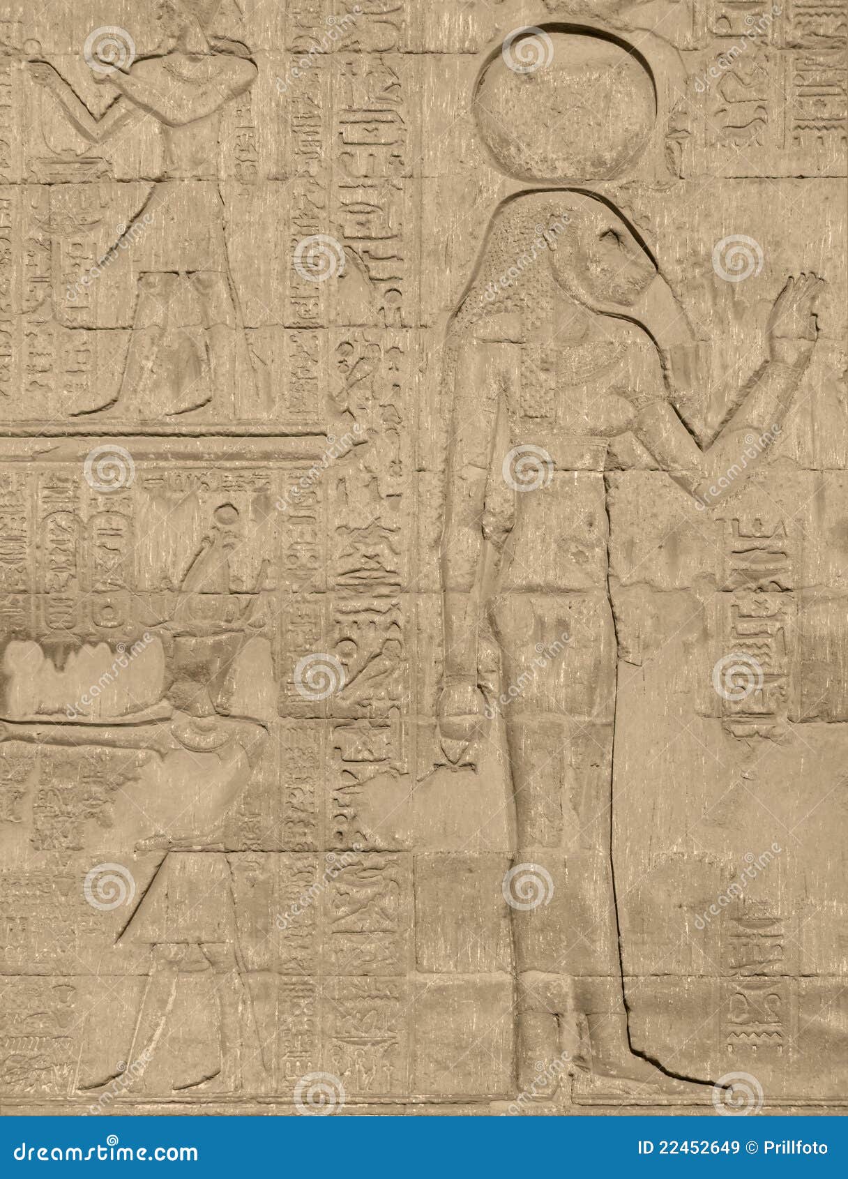 Ancient Stone Relief at Chnum Temple Stock Image - Image of ...