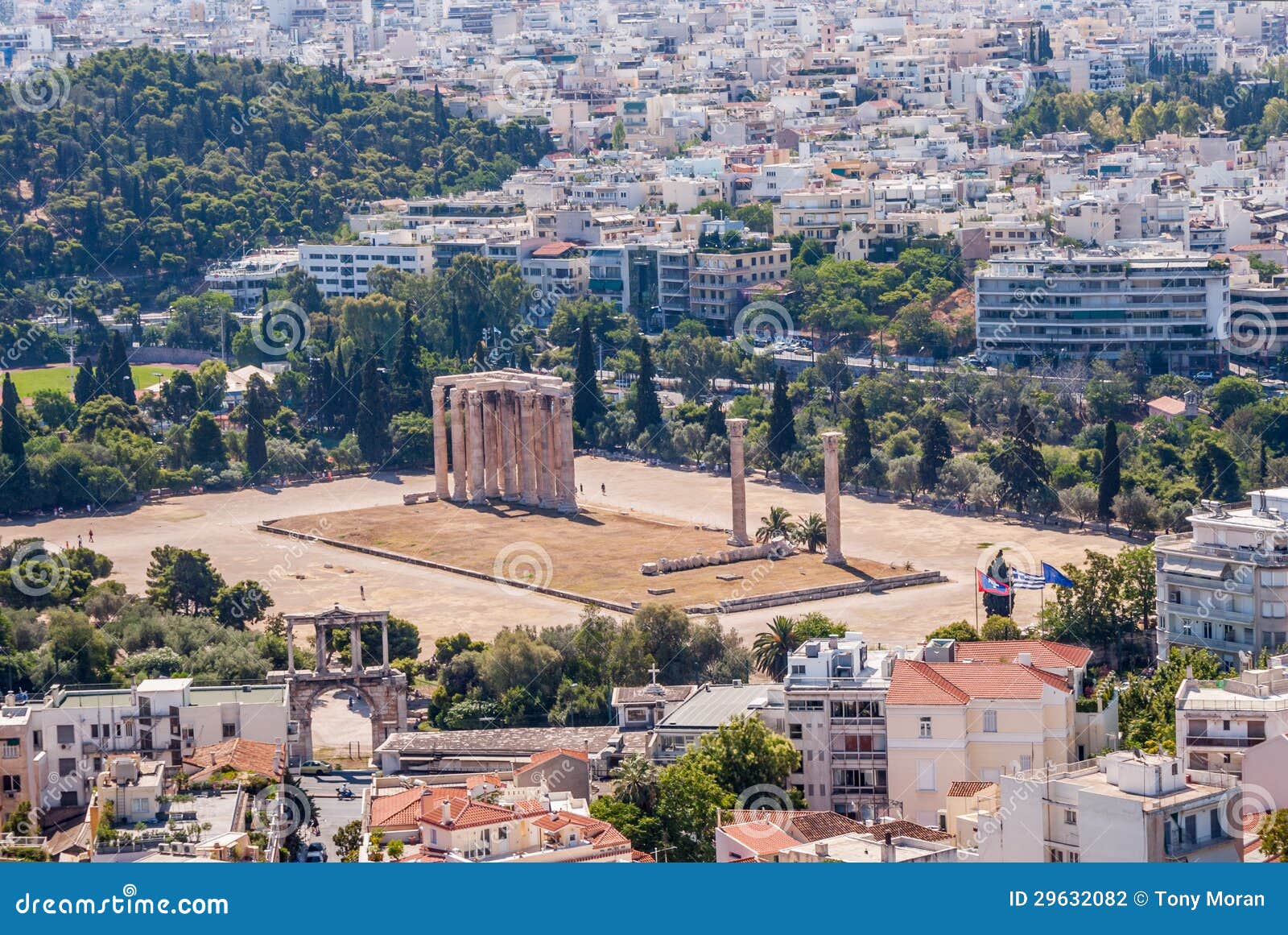 Ancient Stone Remains in Athens Stock Photo - Image of mediterranean ...
