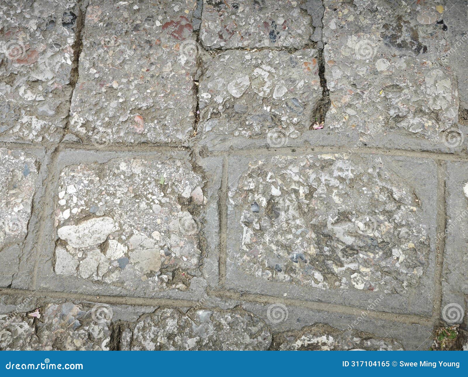 Ancient Stone Road Pathway in the City. Stock Image - Image of pattern ...