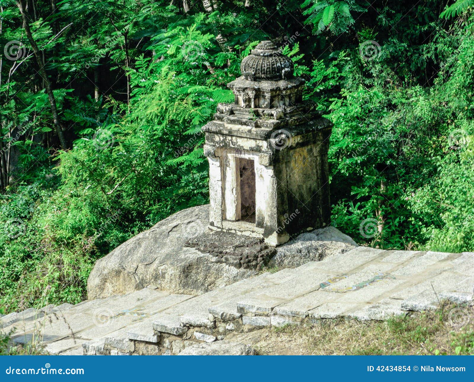 Ancient stone shrine stock photo. Image of building, granite - 42434854