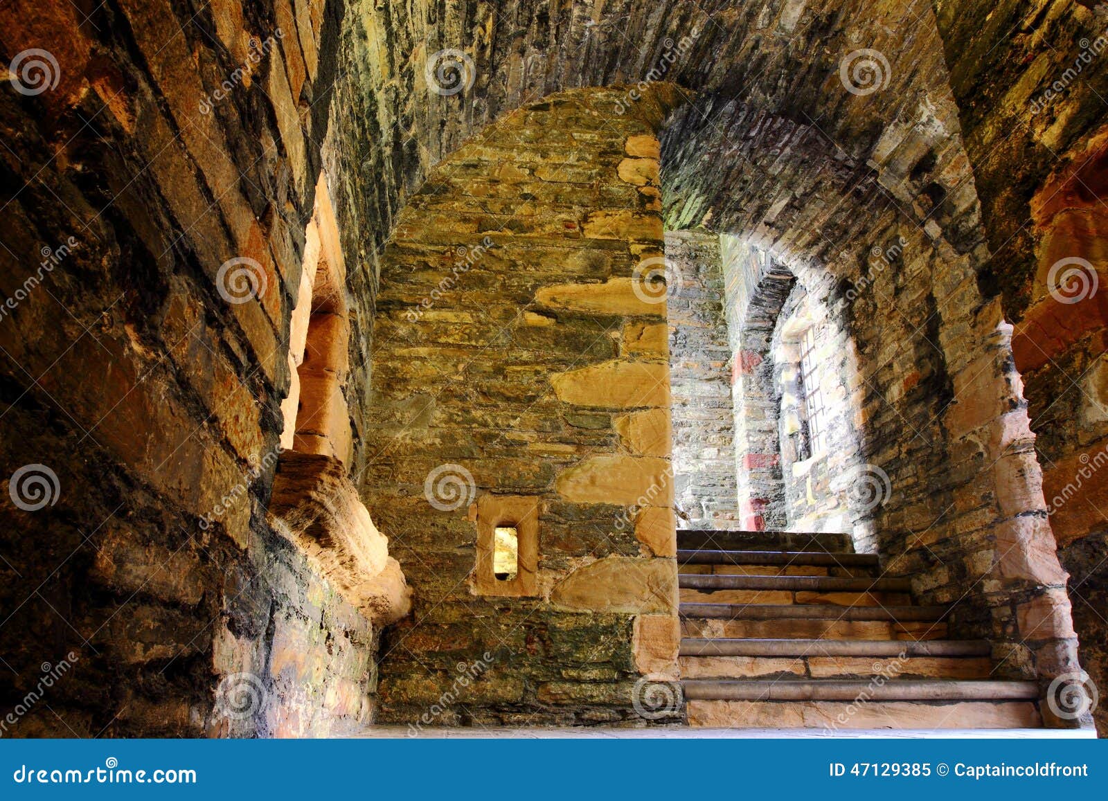 Ancient Stone Steps Descend To Dungeon Stock Image - Image of cellar ...