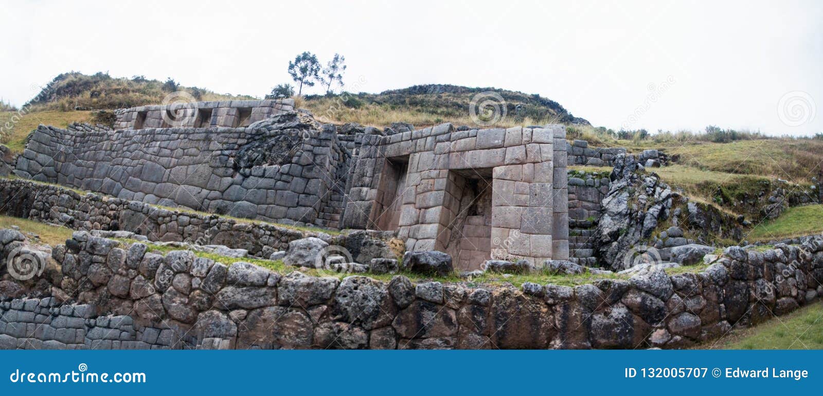 Ancient Inca Structures Near Cuzco Stock Image - Image of incas ...