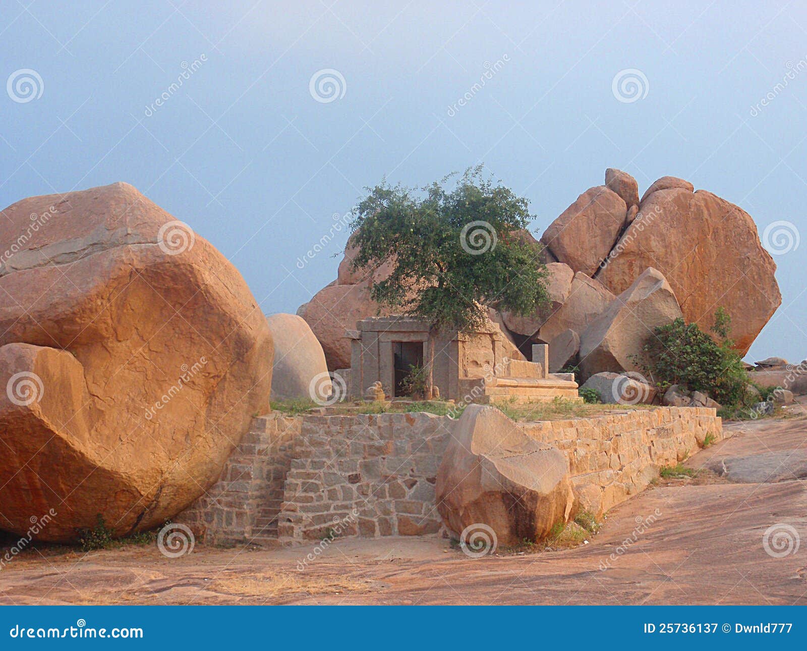Ancient Stone Temple in Hampi Stock Image - Image of ruins, archeology ...