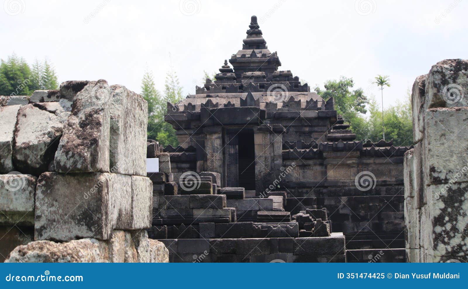 Ancient Stone Temple with Pyramid Structure Stock Image - Image of ...