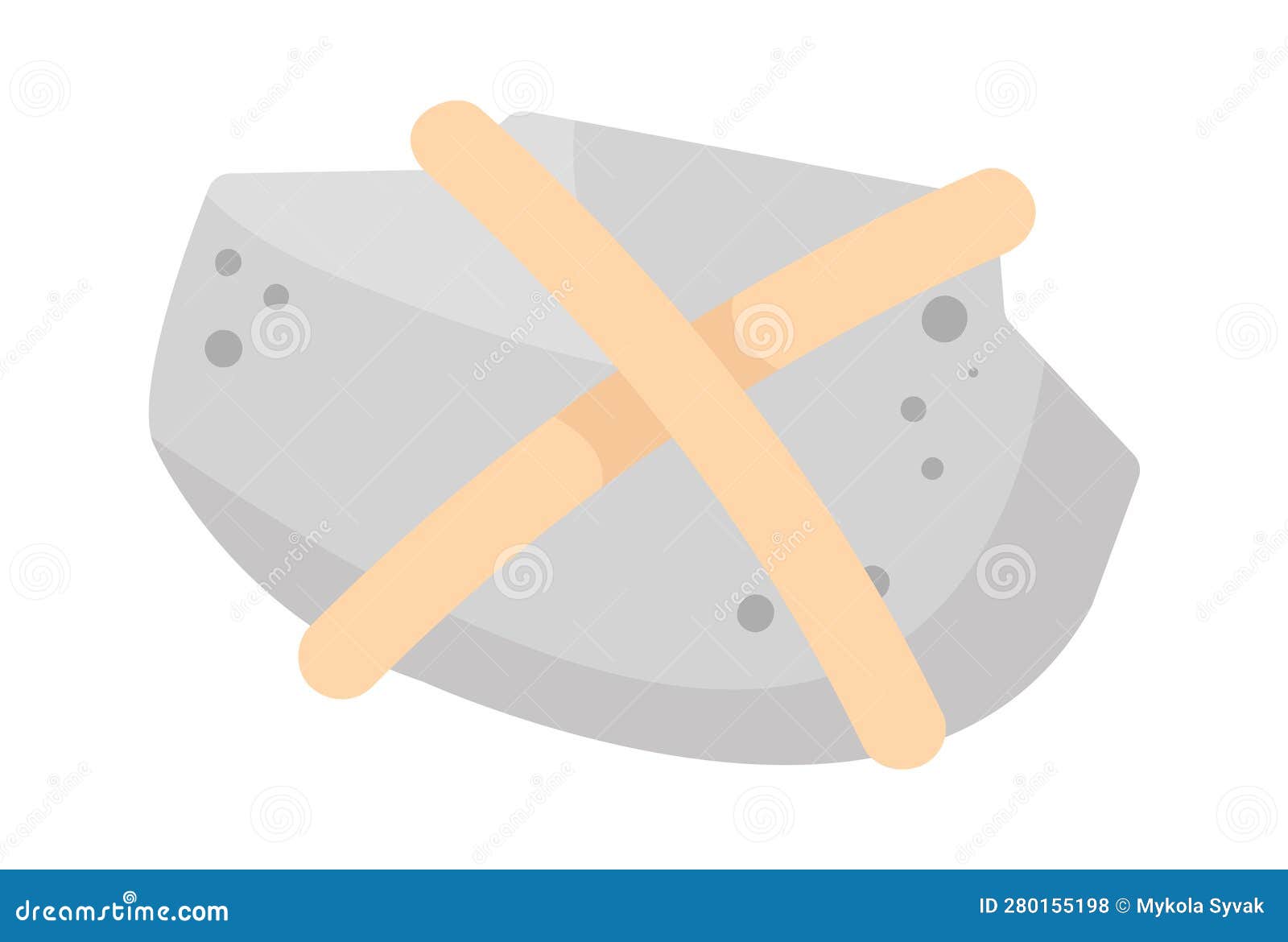 Stone Tool Icon In Cartoon Style Isolated On White Background. Stone ...