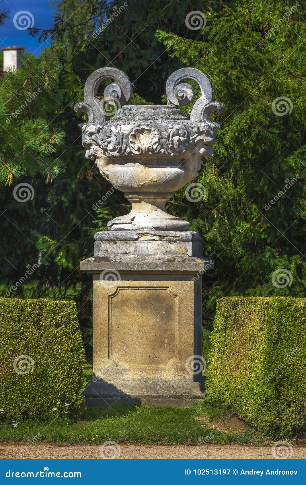 Ancient stone vase stock image. Image of ornament, beautiful - 102513197