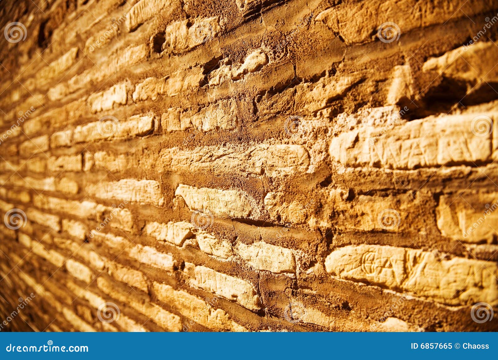 Ancient stone wall stock image. Image of vibrant, brick - 6857665