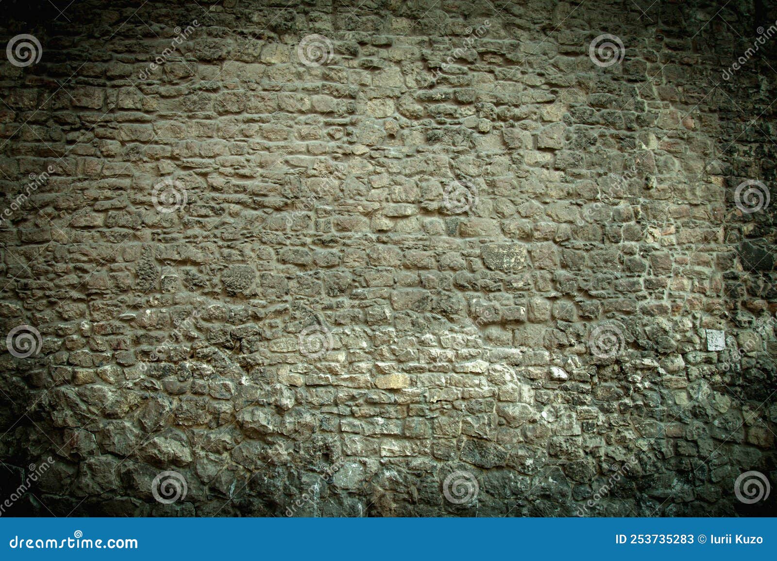 Ancient Stone Wall Architectural Background. Copy Space Stock Image ...