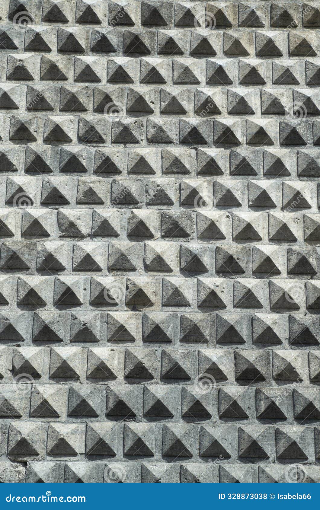 Ancient Stone Wall with Decorative Relief Pyramids Closeup Stock Photo ...