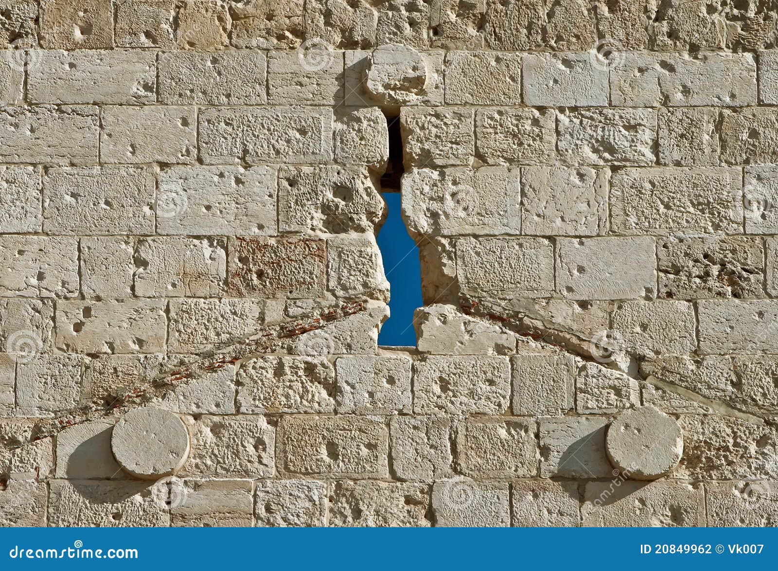 Ancient Stone Wall Fragment Stock Photo - Image of pattern, biblical ...