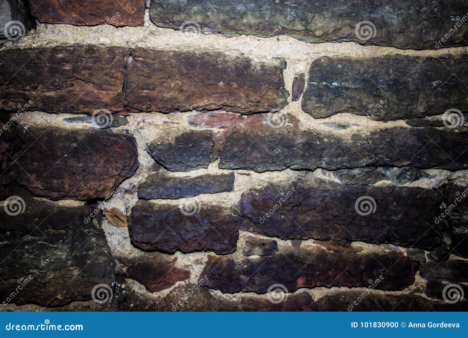 Ancient Stone Wall Made of Stones of Oblong Rectangular Shape. Ancient ...