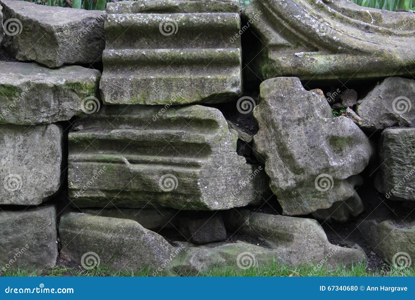 Ancient Stone Wall stock photo. Image of grunge, detail - 67340680