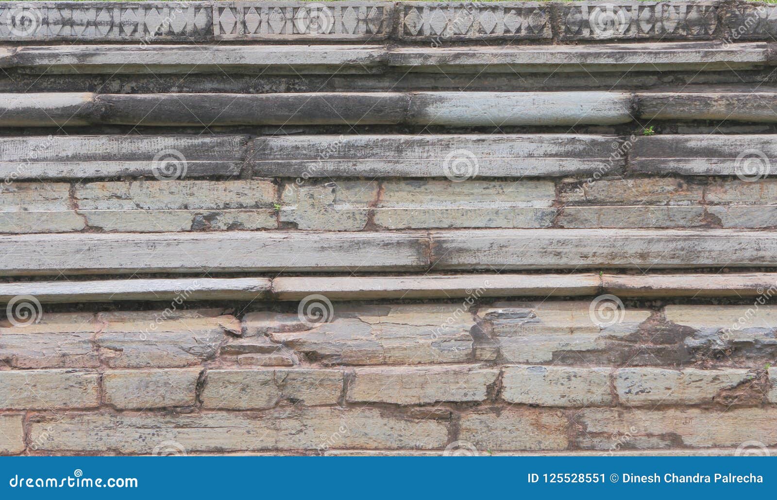 Ancient Stone Wall of Temple, Background Stock Image - Image of ancient ...