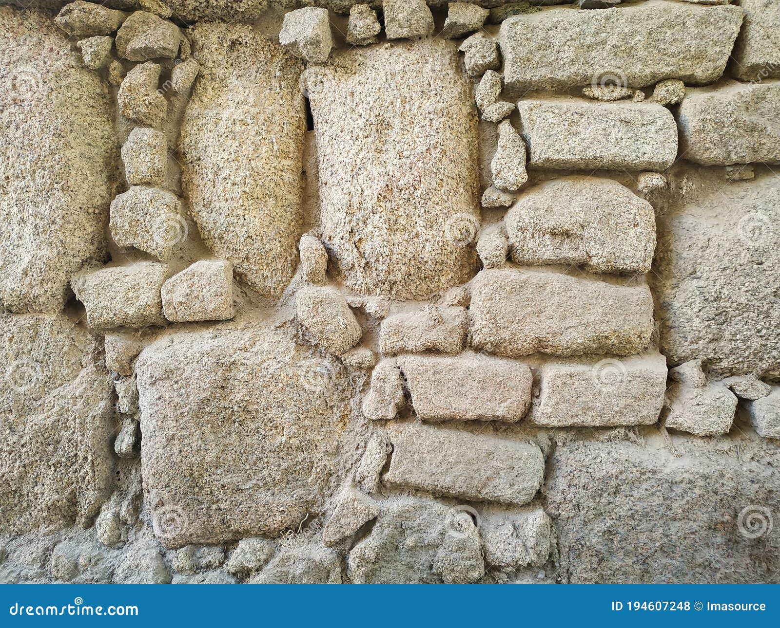 Ancient Stone Wall Texture. Masonry Wall Background - 2 Stock Photo ...