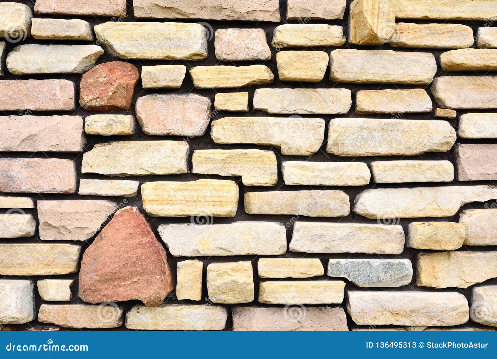 Ancient Stone Wall To Use As Background Stock Image - Image of material ...