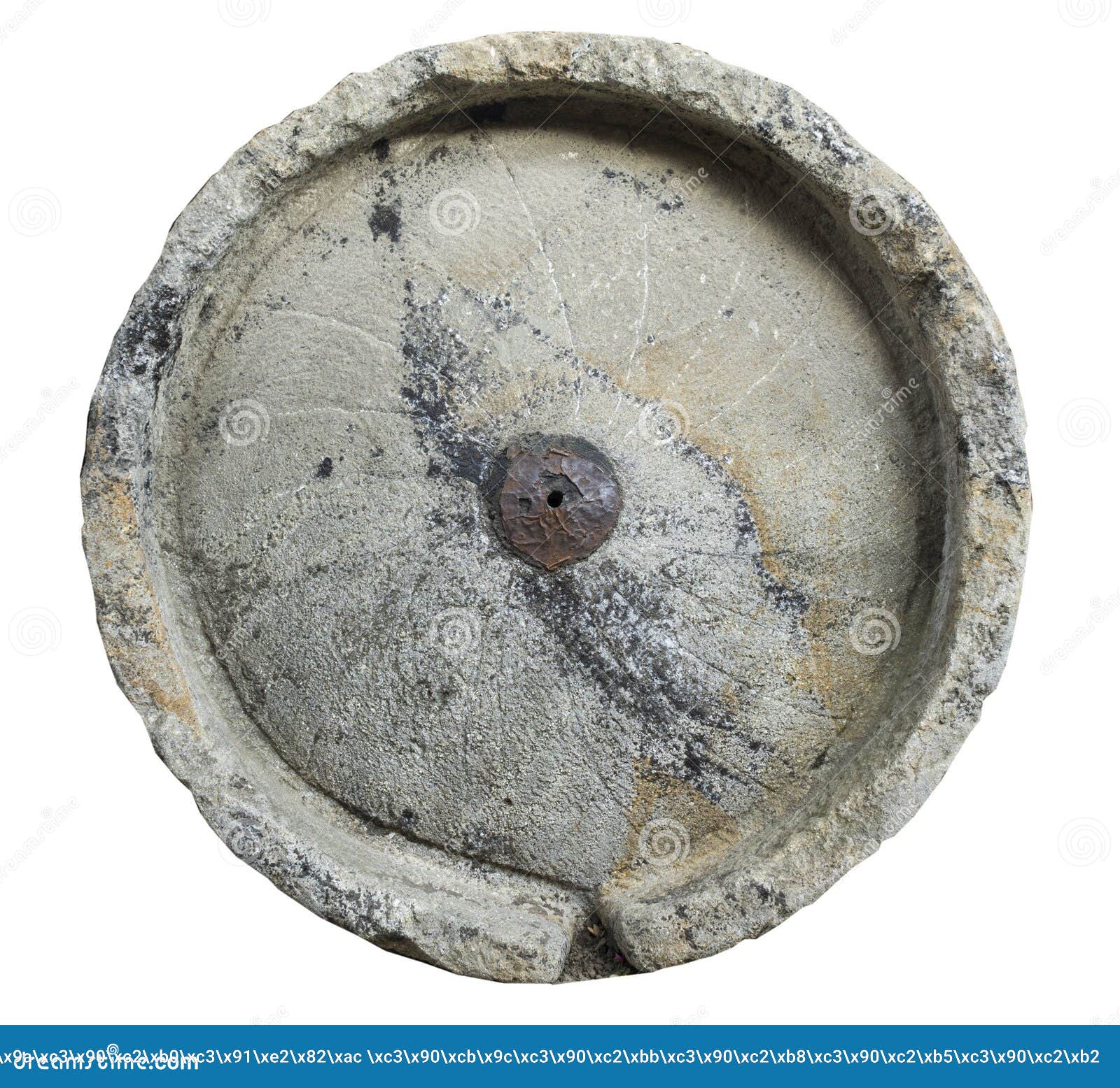 Ancient Stone Wheel for Grinding Flour Stock Image - Image of ...