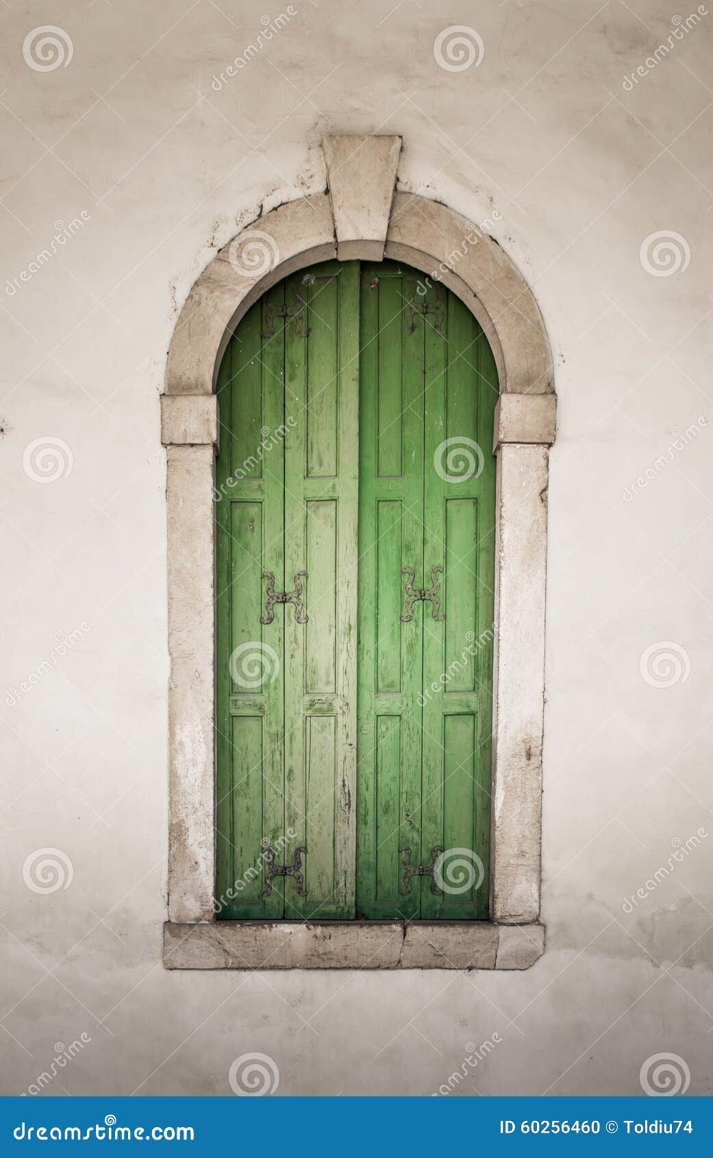 Ancient Stone Window with Wooden Balcony Stock Photo - Image of ...