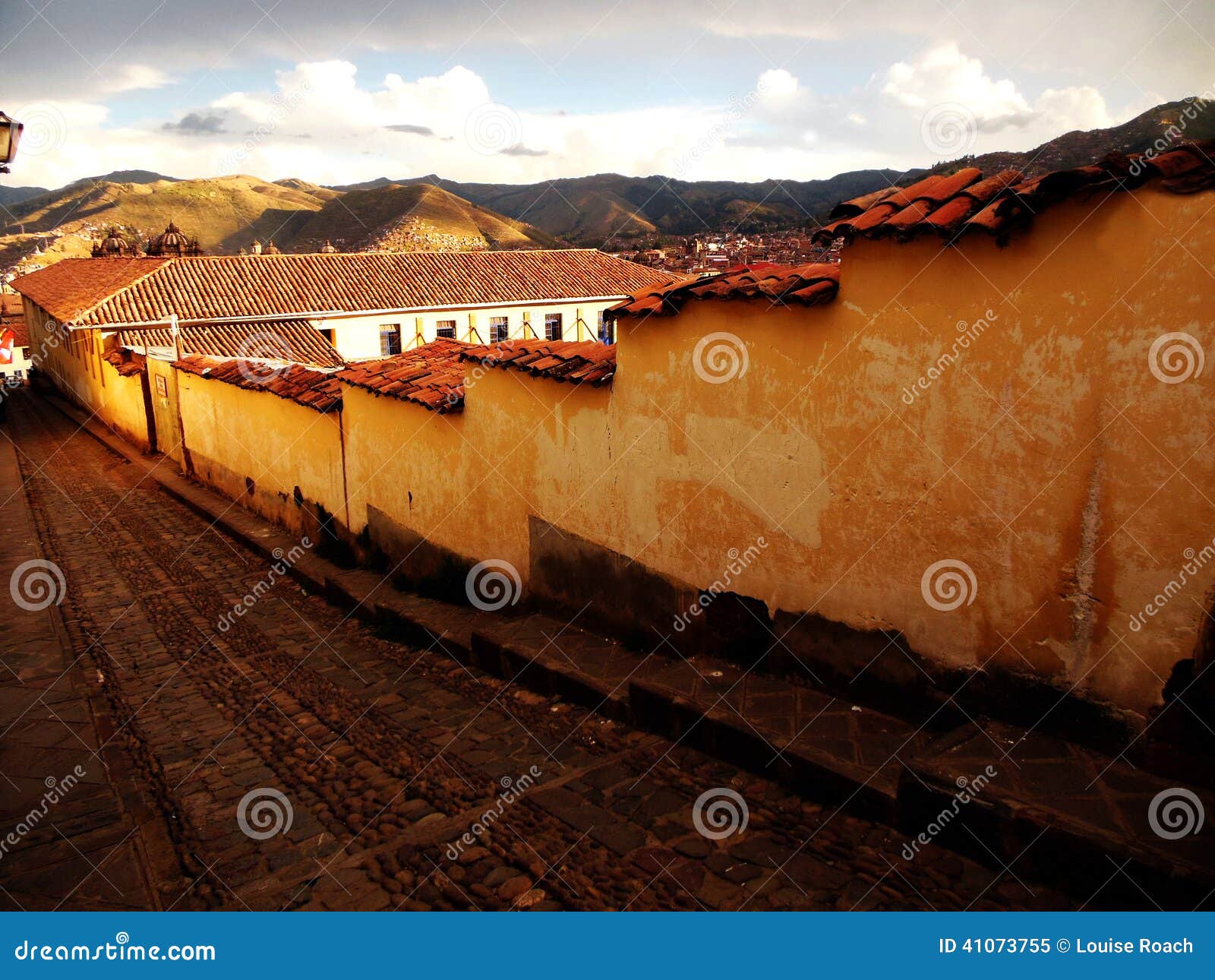 Ancient Street Cusco stock image. Image of city, historic - 41073755