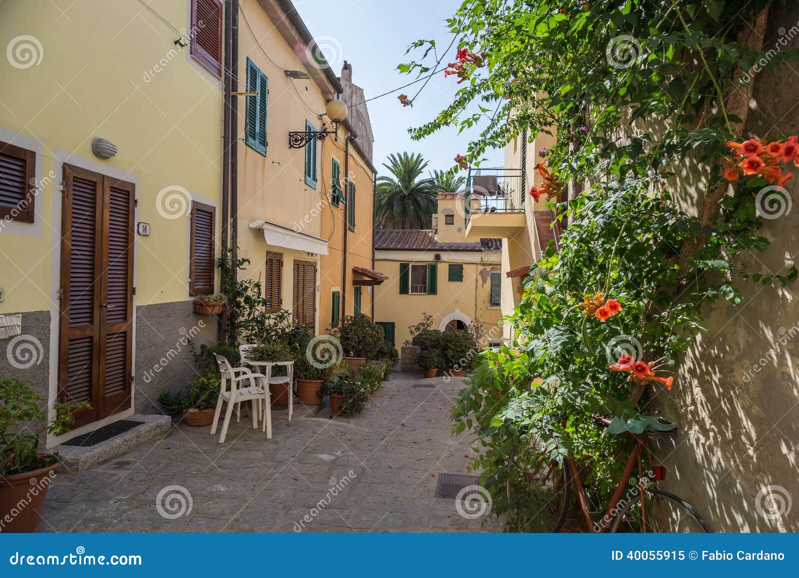 Ancient Street at Tuscany Village Stock Image - Image of italy ...